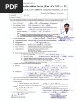 NMC Revised Declaration Form (Faculty & Residents) | PDF | Doctor Of ...