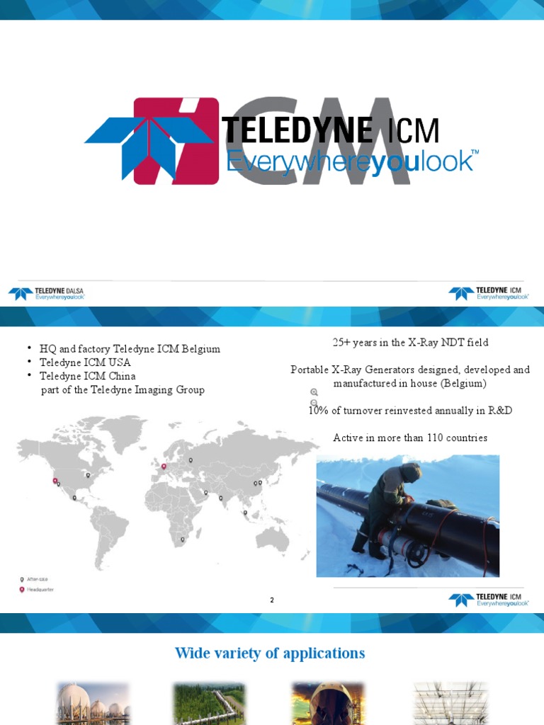Presentation Teledyne ICM NDT 2019 - DD - DIGITAL RADIOGRAPHY 1 SV | PDF | Radiography | X Ray