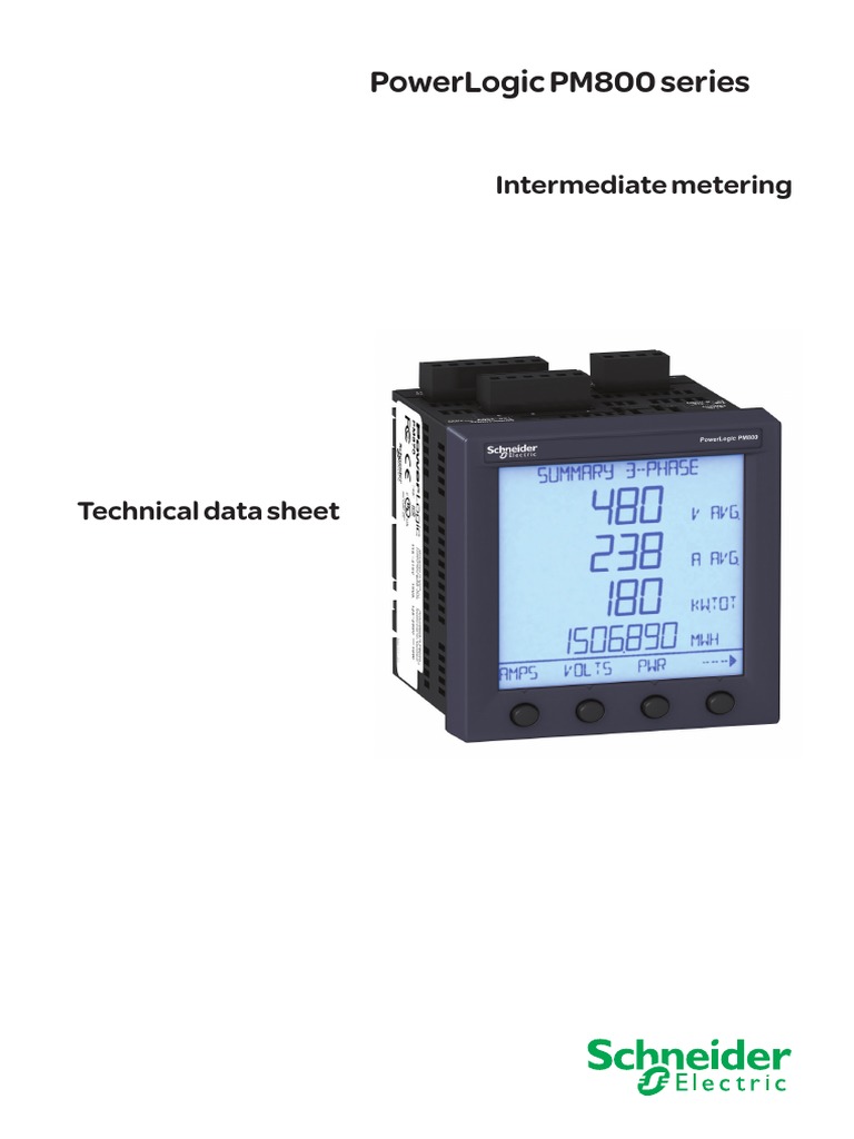 3 PM800-Technical - Datasheet | PDF | Ac Power | Alternating Current