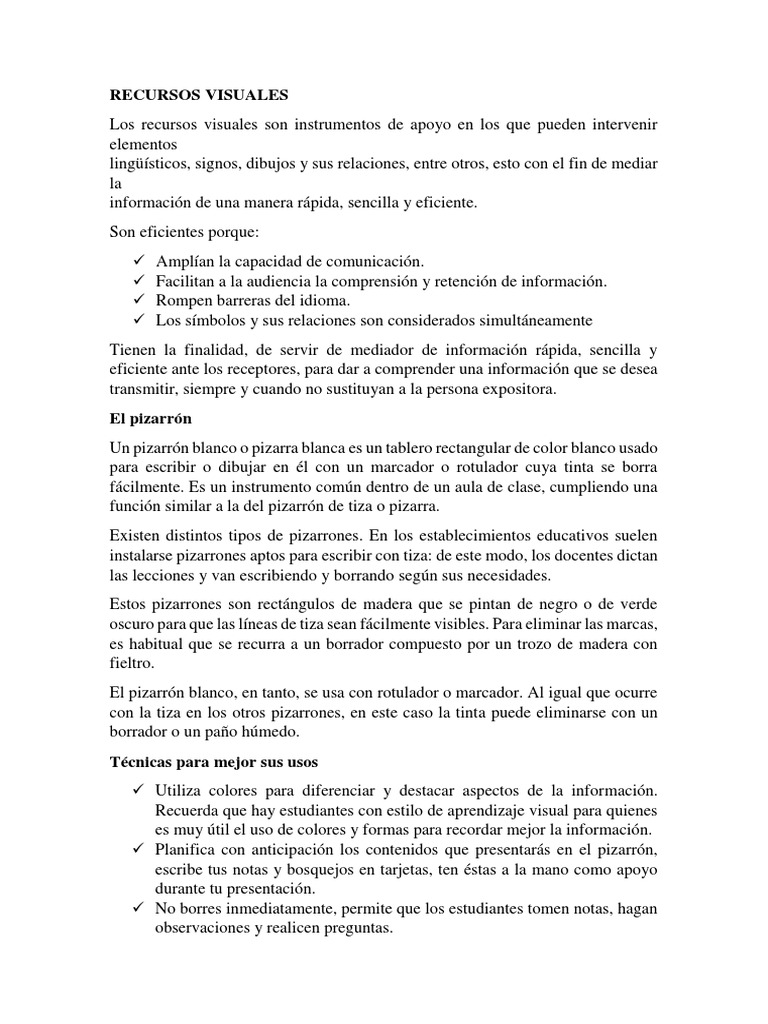 Recursos Visuales en Presentaciones | PDF | Diseño