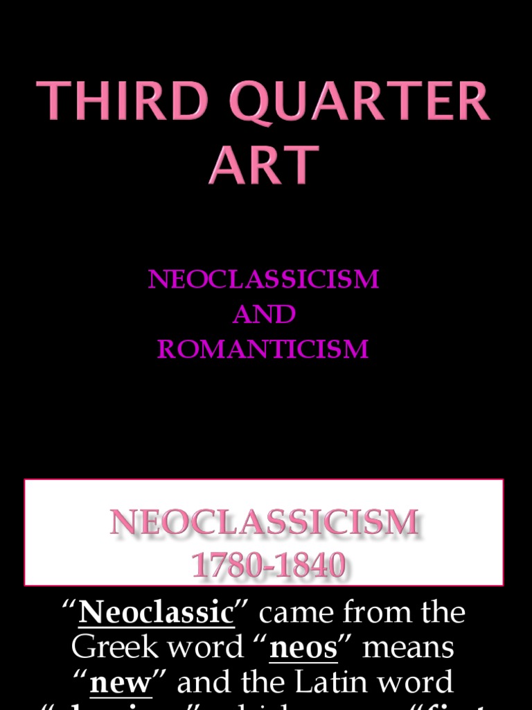Neoclassicism & Romanticism Art | PDF | Sculpture | Aesthetics