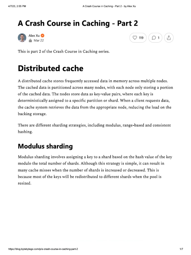 System Caching - Part 2 | PDF