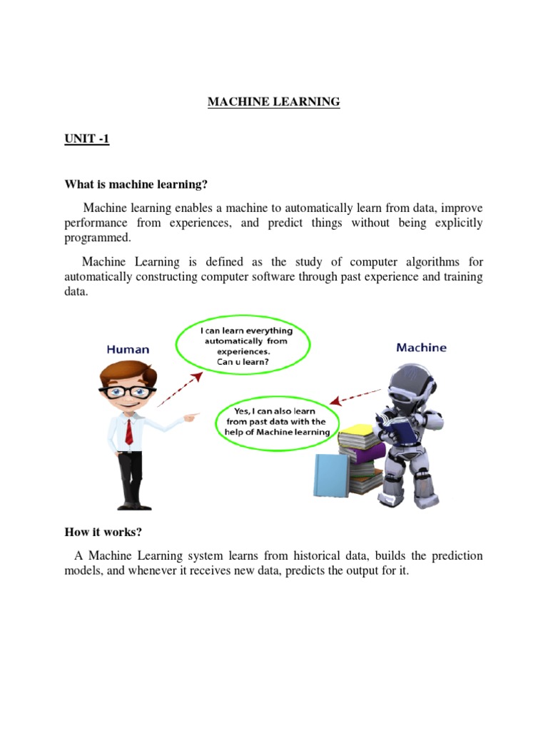 ML Unit1 | PDF | Machine Learning | Level Of Measurement