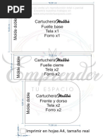 Molde de Cartuchera con Transparencia | PDF