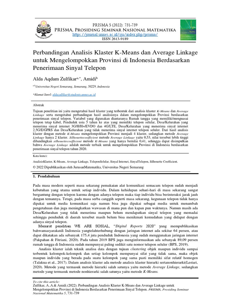 (ZUlfikar, & Amidi 2022) Multikolinearitas | PDF | Komputer