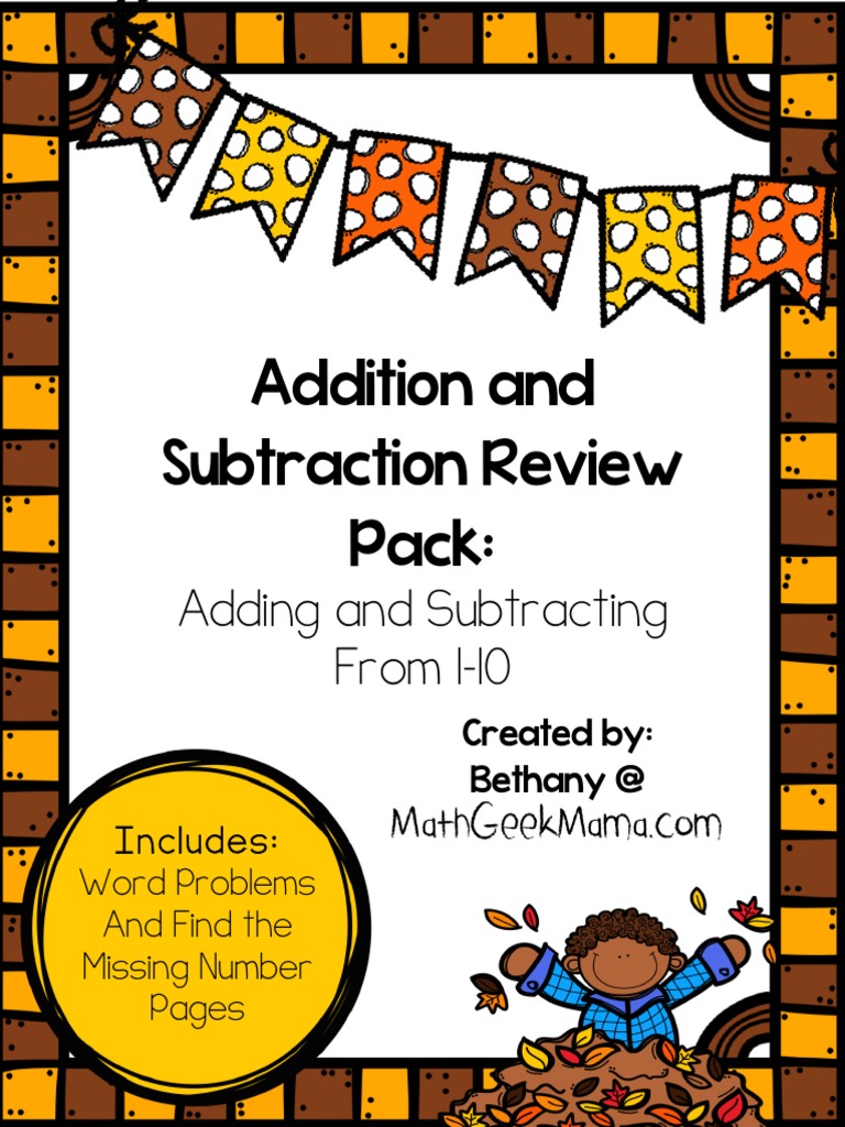 Addition and Subtraction Review Pack | PDF