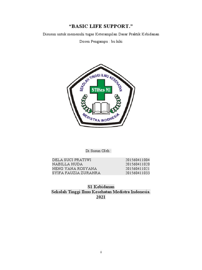 Makalah Basic Life Support KDK Kel 9 | PDF | Pengembangan Diri | Kesehatan Holistik