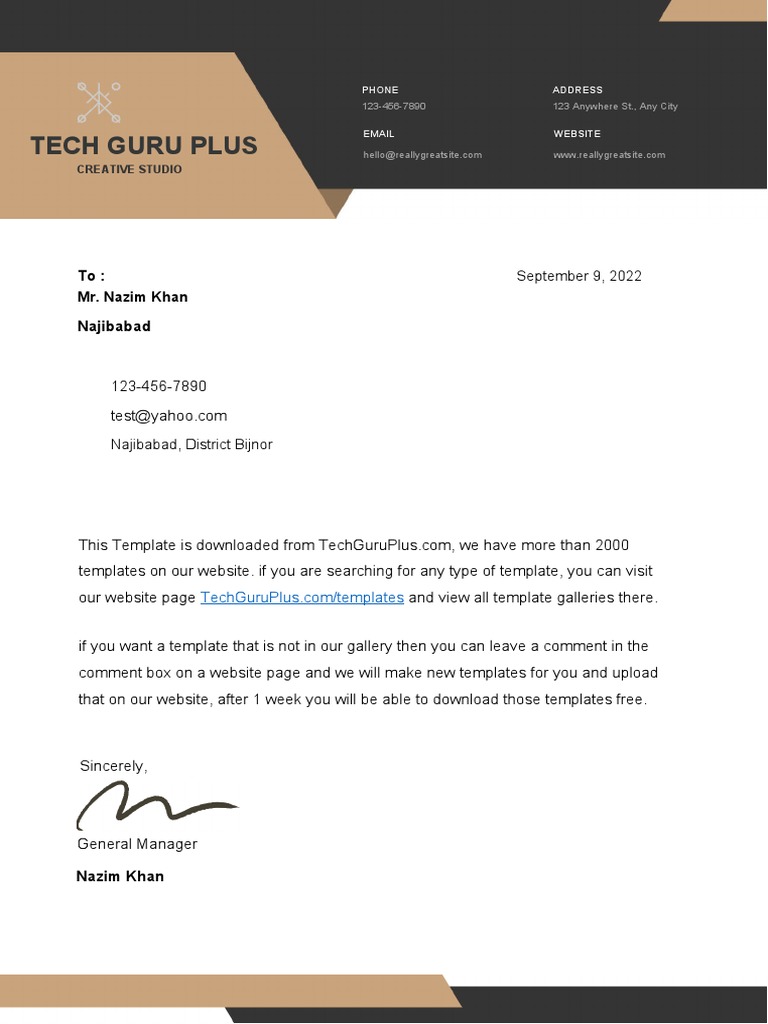 14 Professional and Modern Letterhead Design Template | PDF