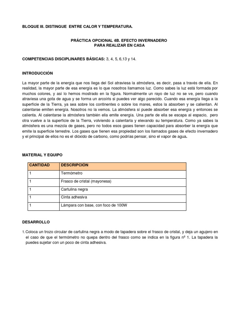 Efecto Invernadero Pdf Gases De Efecto Invernadero Atmósfera