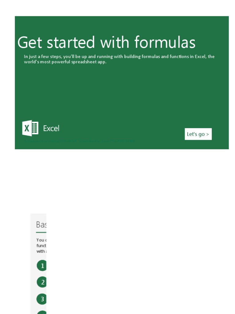 Excel Tutorial Pdf Microsoft Excel Function Mathematics