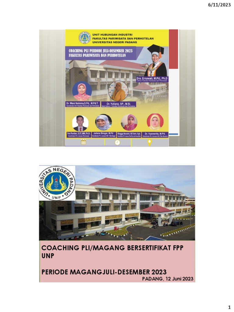 Magang Bersertifikat FPP UNP 2023 | PDF | Karier & Perkembangan | Seni
