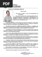 Opening Remarks Tagalog | PDF