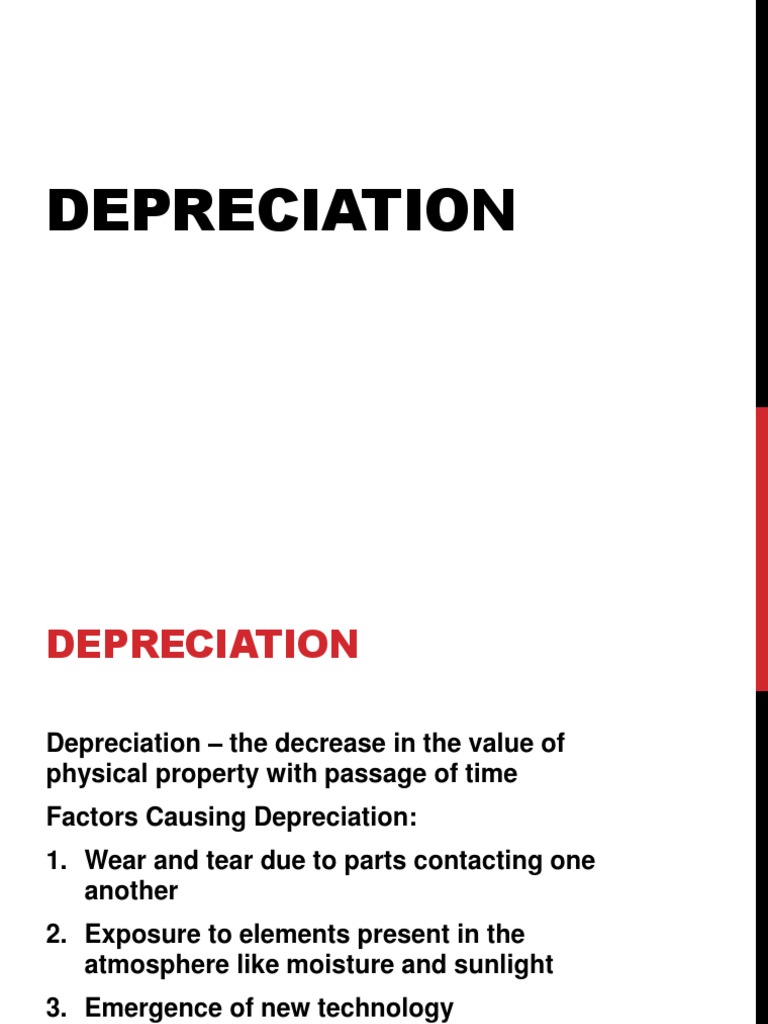 Eng Economyreviewer2 (Depreciation) | PDF | Depreciation | Value ...