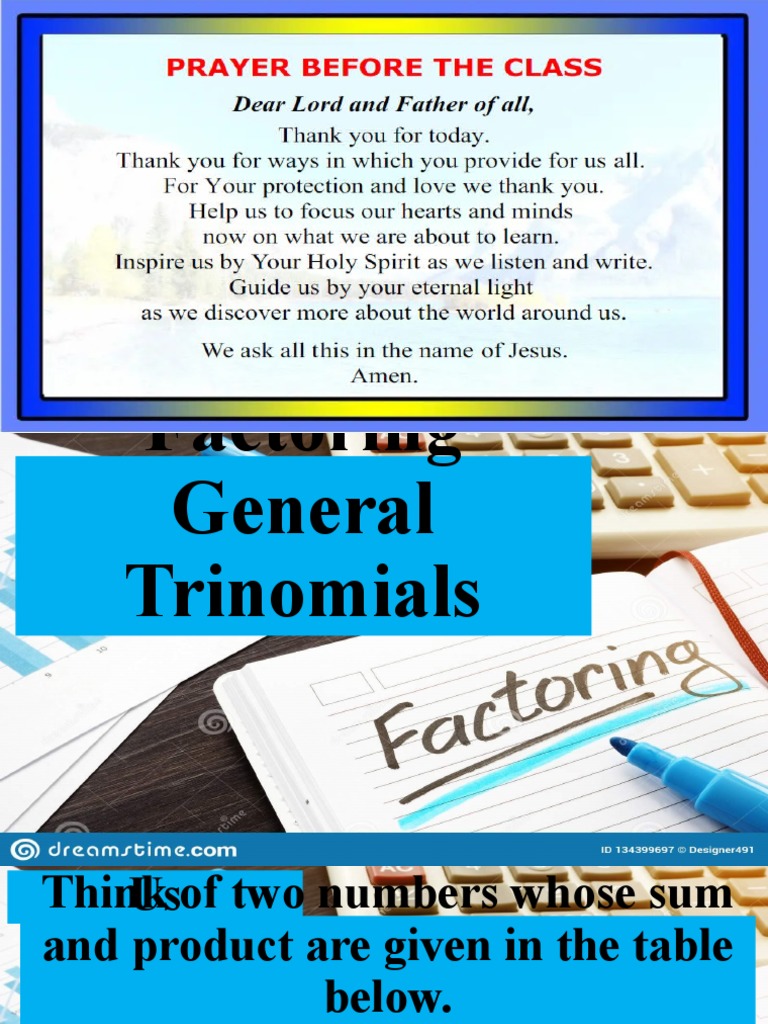 Factoring General Trinomial | PDF