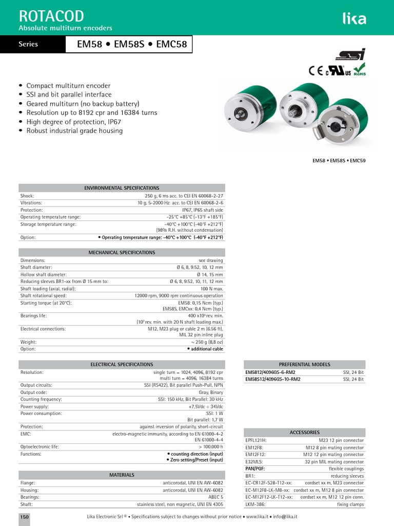 Cat Em58 Em58s Emc58 e | PDF | Electrical Connector | Electrical Engineering