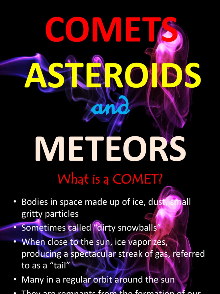 Comets Asteroids and Meteors FINAL PDF | PDF | Meteoroid | Comet