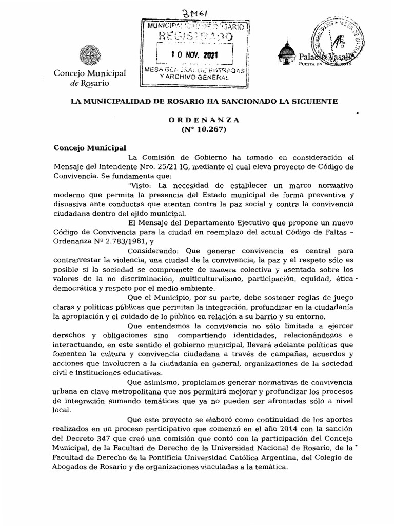 Codigo De Convivencia Pdf Multa Pena Derecho Penal