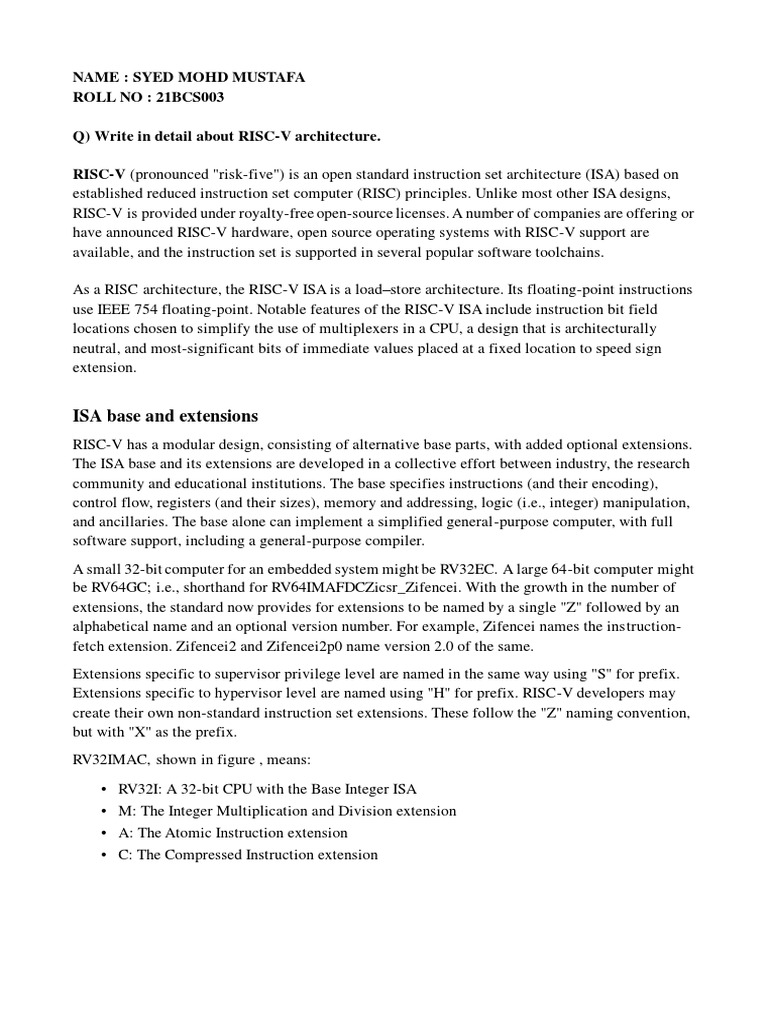 RISC V Structure and Hardware Description Language | Download Free PDF | Hardware Description ...