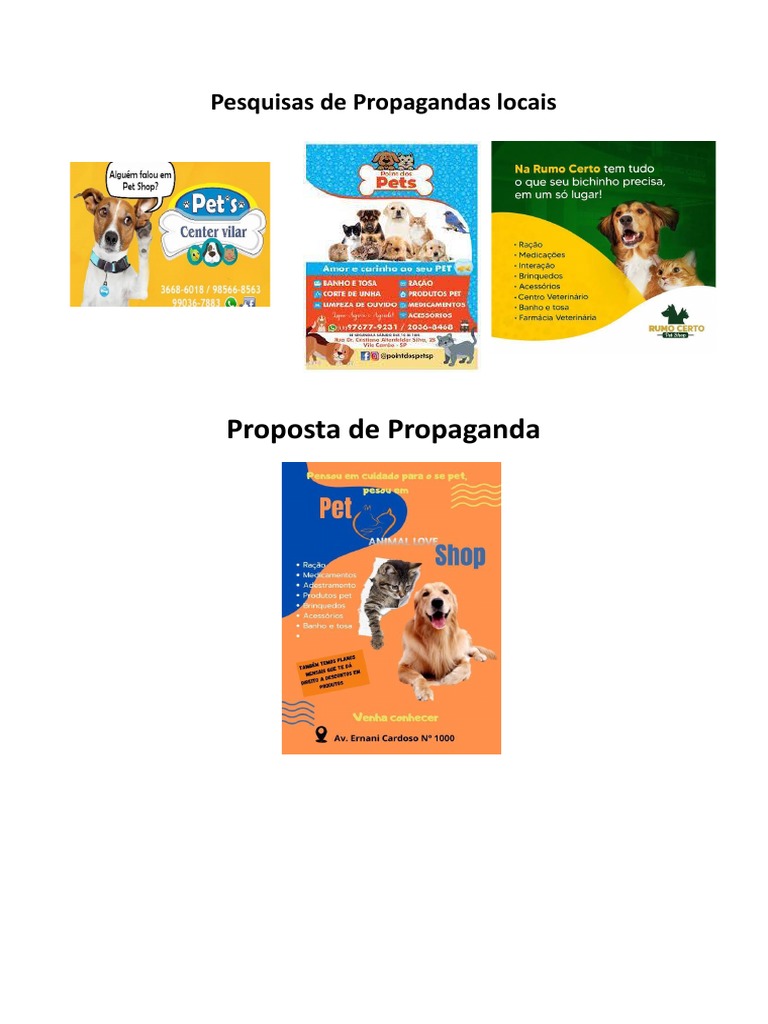 M1-UC13 - Atividade4 - Propaganda Pet Shop | PDF