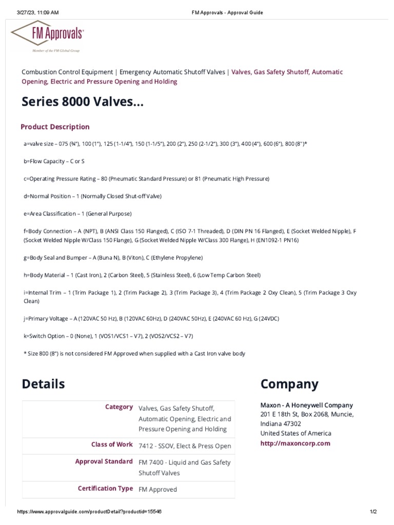 FM Approvals - Approval Guide | PDF | Valve | Equipment