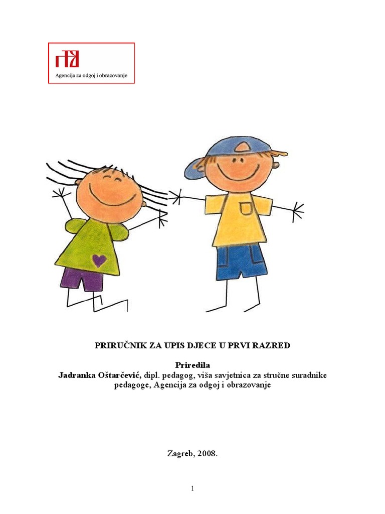 Prirucnik Za Upis Djece U Prvi Razred PDF Free | PDF