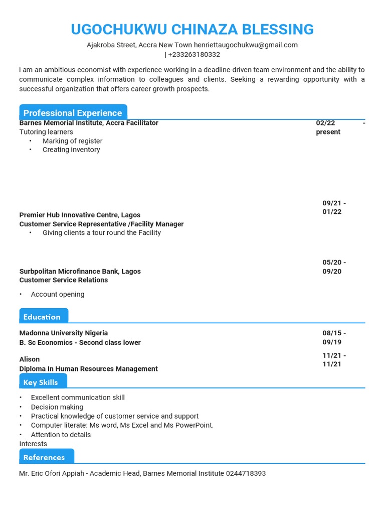 Blessing Edit | PDF | Career & Growth