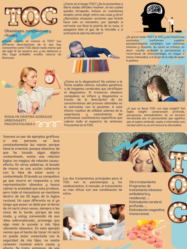 Triptico Del Toc Rosalyn | PDF | Desorden obsesivo compulsivo | Causas de la muerte