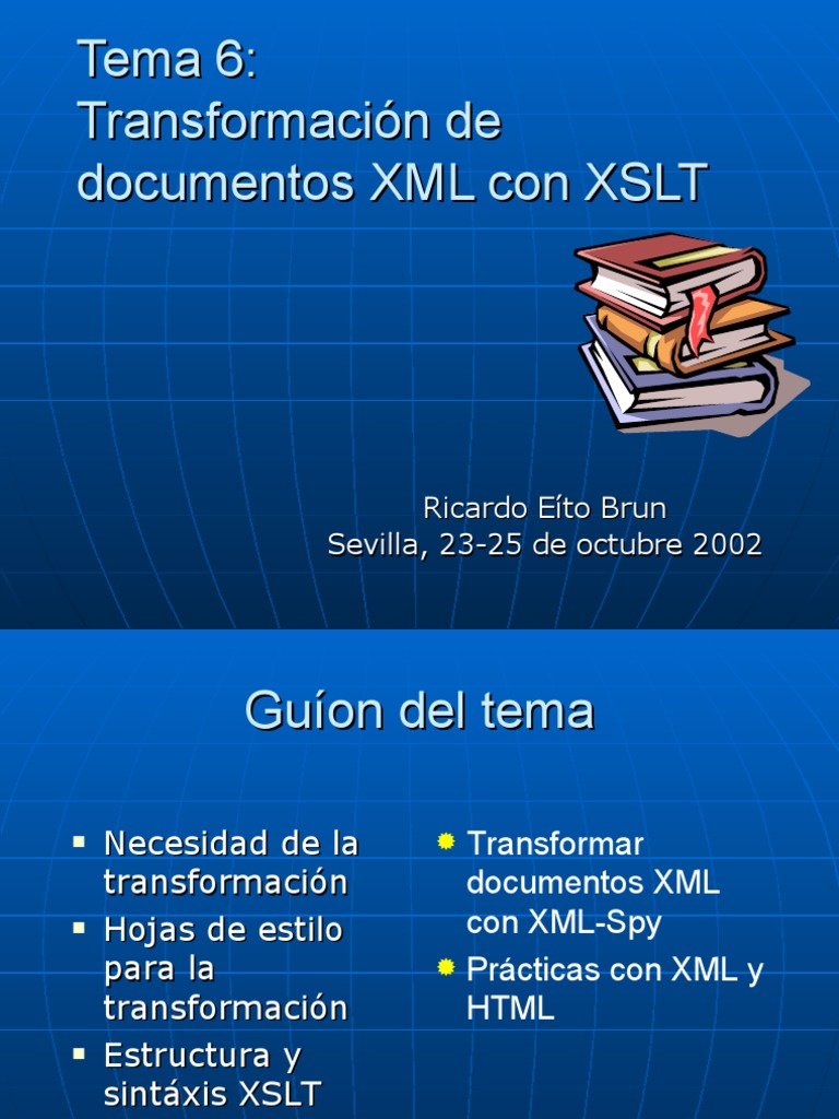 06.transformación de Documentos XML Con XSLT | PDF | Xml | Xslt 06.transformación de Documentos XML Con XSLT | PDF | Xml | Xslt