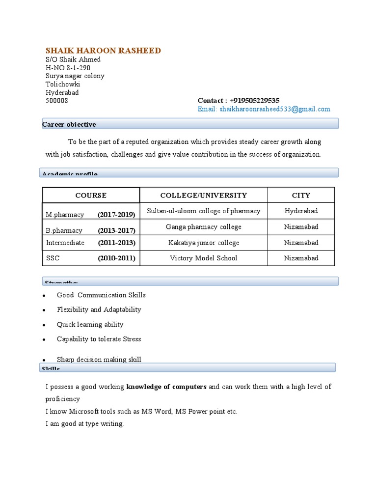 Haroon Resume (3) (1) - 1 | PDF