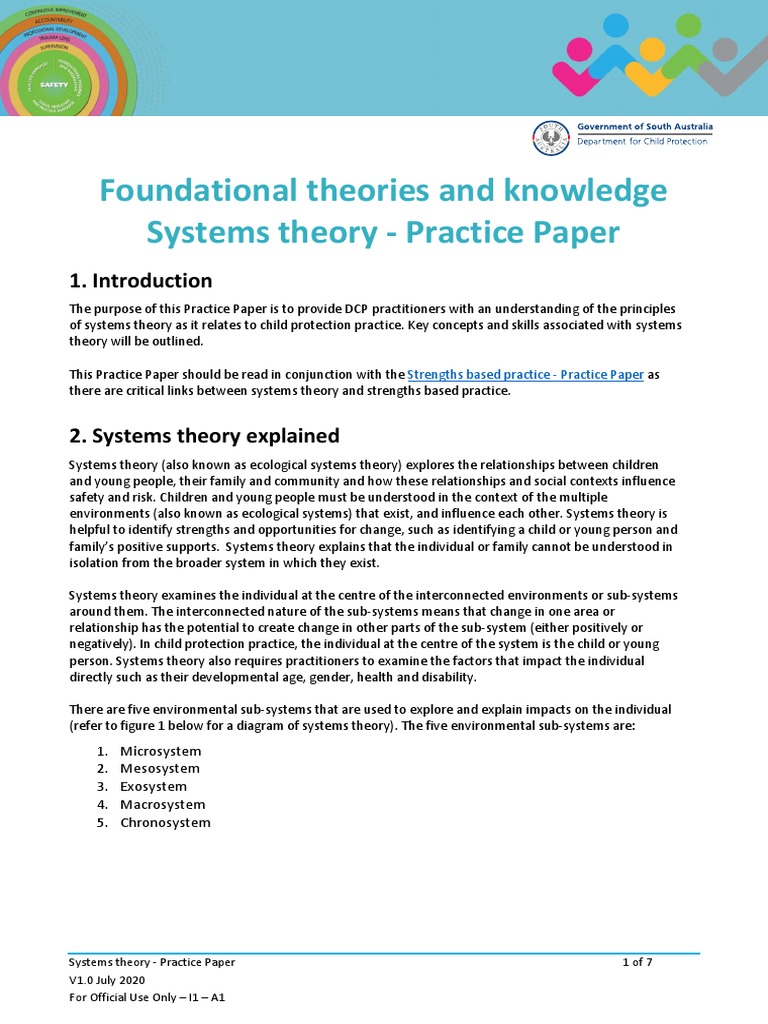 Systems Theory in Child Protection Practice | PDF | Family | Systems Theory