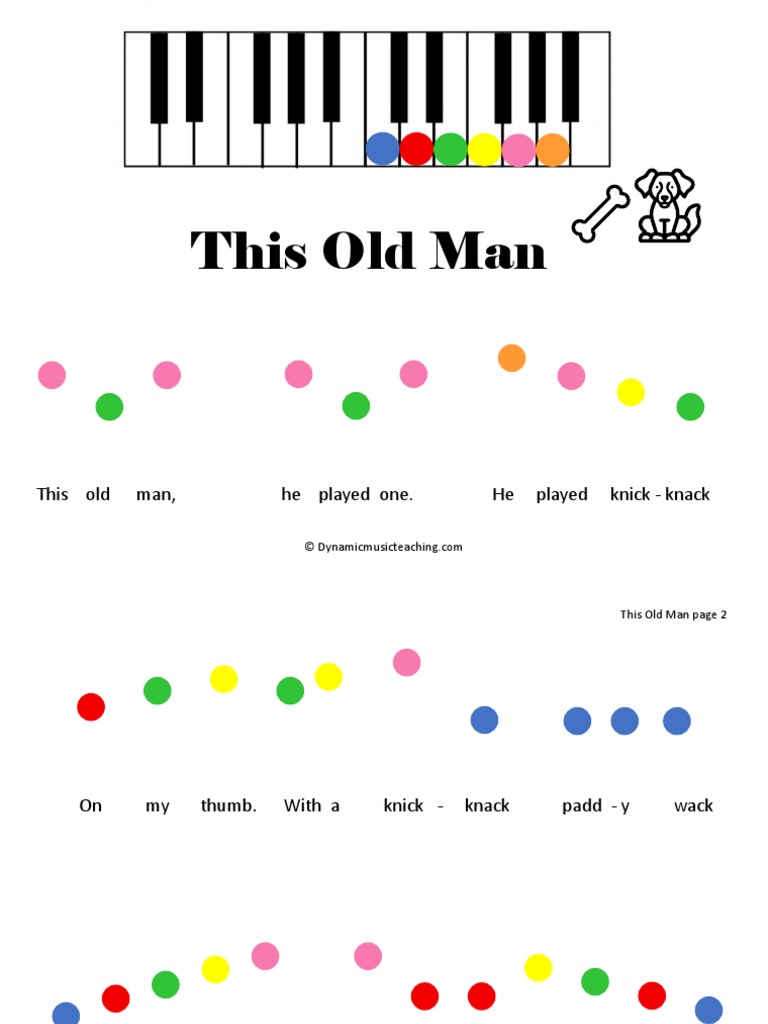 Preschool Piano by Color Dynamic Music Teaching | PDF