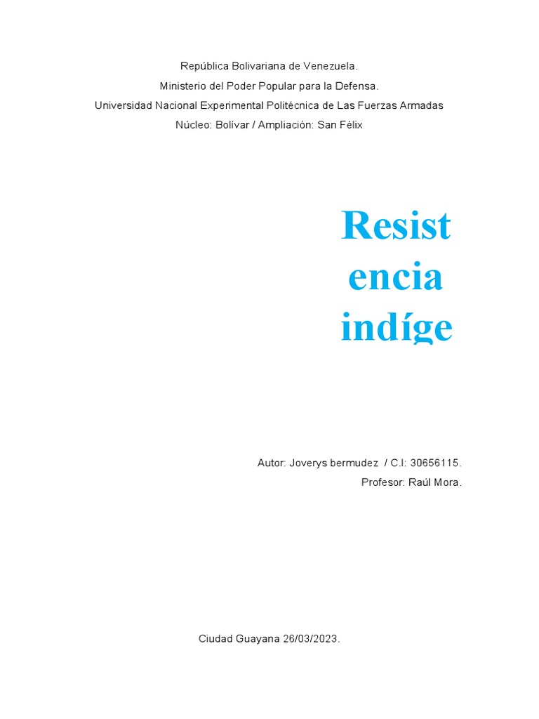 Cacique de Venezuela | PDF | Venezuela