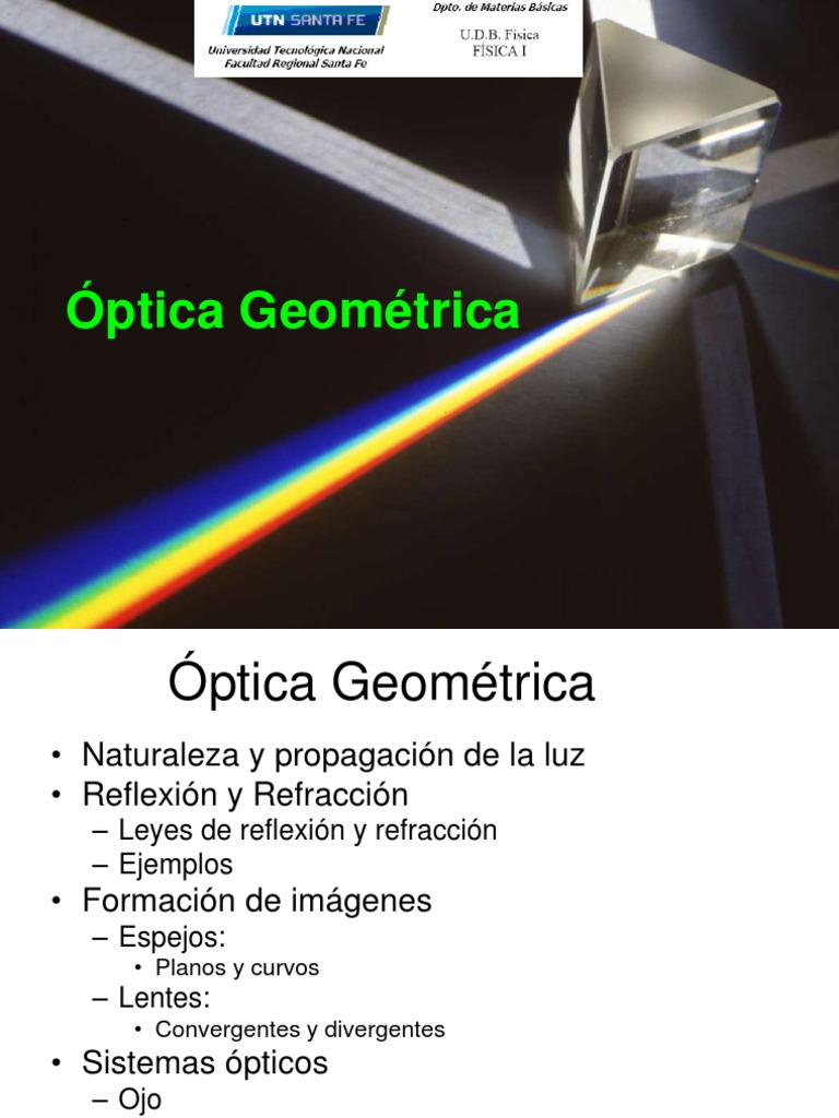 Fundamentos de Óptica Geométrica | PDF | Óptica | Ligero