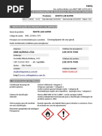 FISPQ-Scott Spray 400ml | PDF | Primeiros socorros | Queimadura