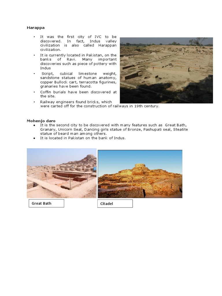 Classroom 1 Profile of Mahor Cities of IVC | PDF | Ancient Peoples ...