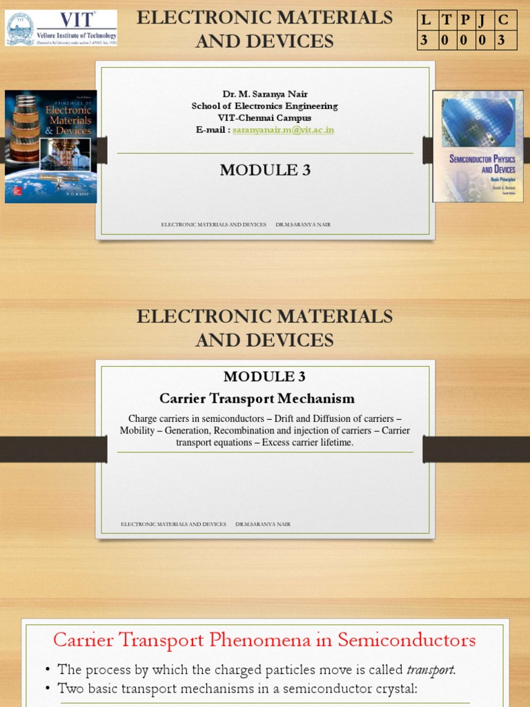 EMD Module 3 | PDF | Semiconductors | Physical Phenomena