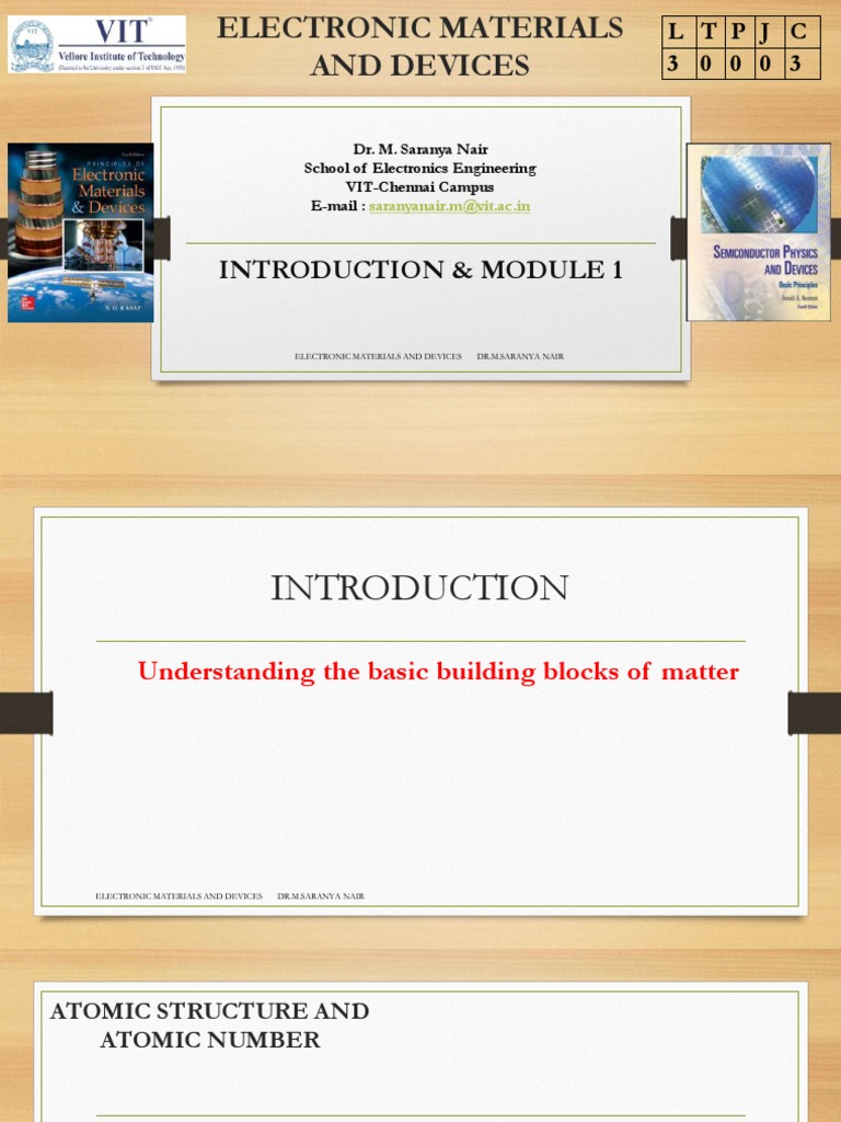 EMD Module 1 | PDF | Crystal Structure | Solid