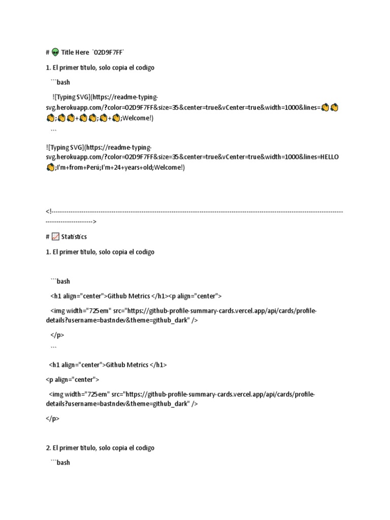Github Profile Pdf Java Script Software Development