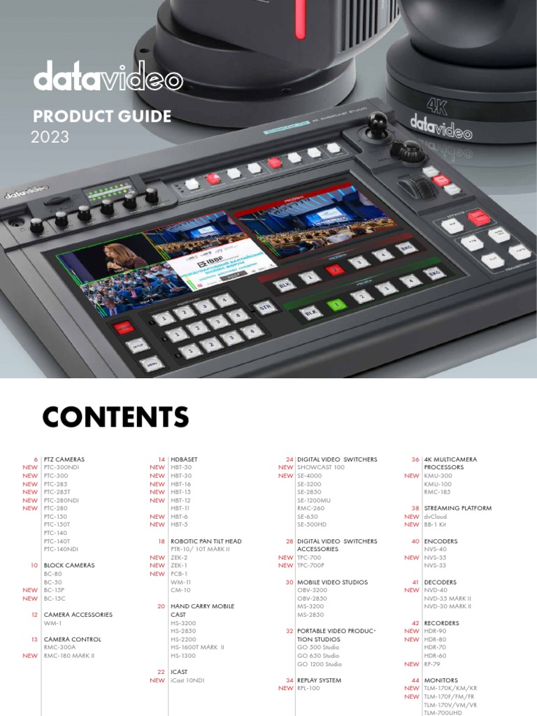 Datavideo 20023 | Download Free PDF | Hdmi | Streaming Media