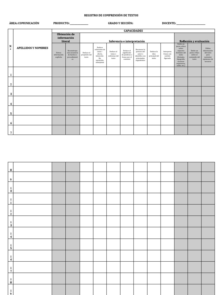 Modelo de Registro Anecdotario CT - 8.° | PDF