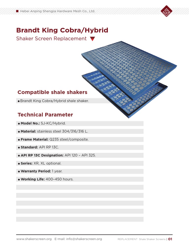 Brandt King Cobra Screen | PDF | Materials | Physical Sciences
