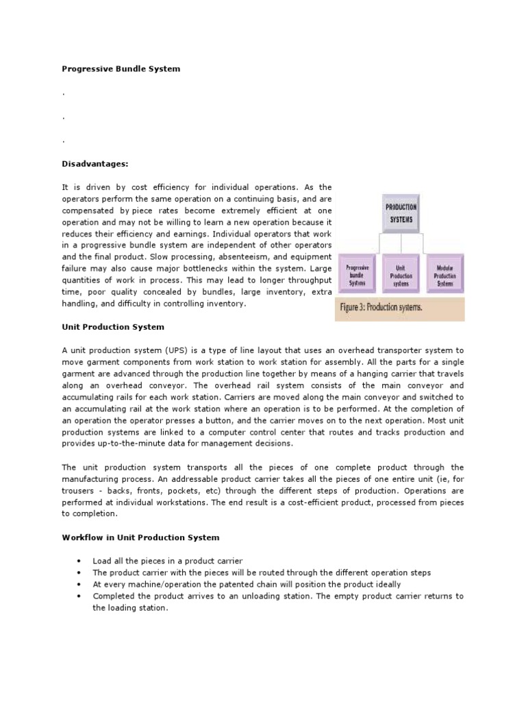 Progressive Bundle System | PDF | Operations Management | Clothing
