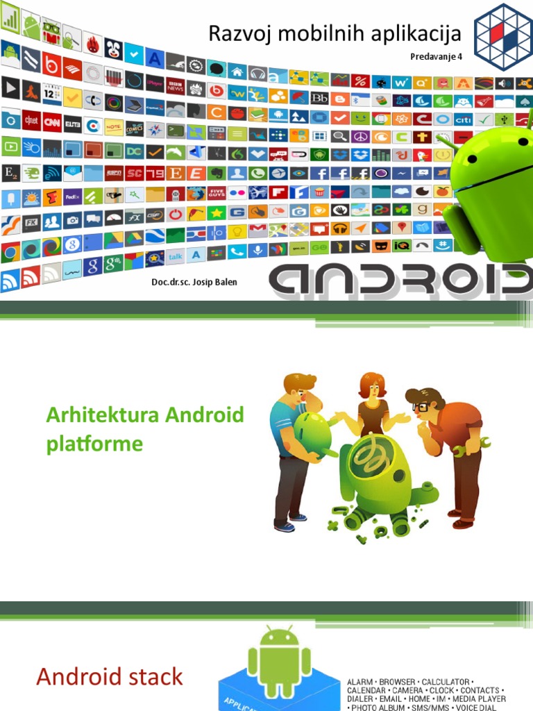 RMA - PR5 Arhitektura Android Platforme | PDF