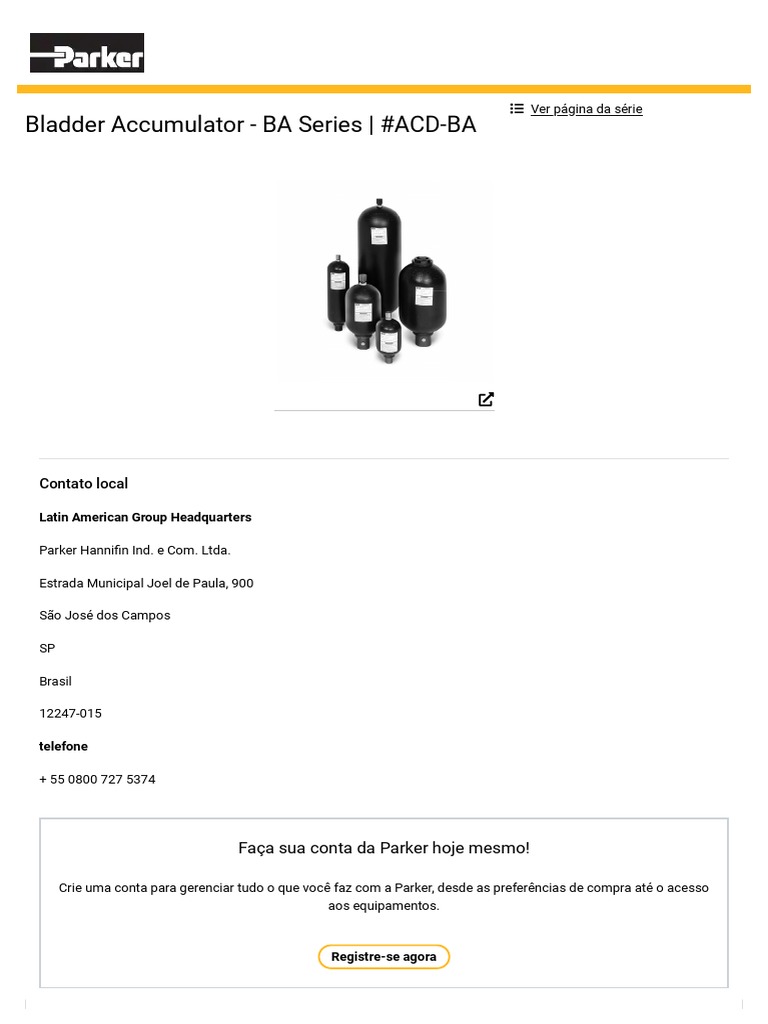 BA Series Bladder Accumulators Overview | PDF | Valve | Fuse (Electrical)