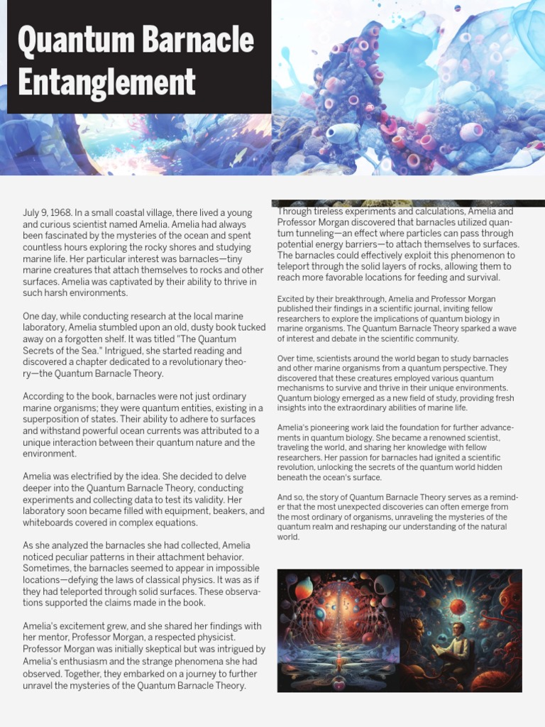 Quantum Barnacle Entanglement | PDF | Quantum Mechanics | Physics