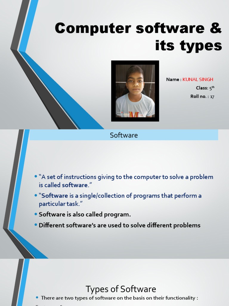Computer Software & Its Types | PDF