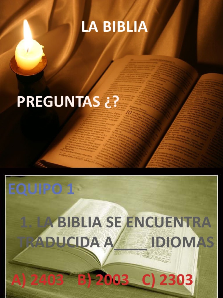Preguntas Biblia | PDF