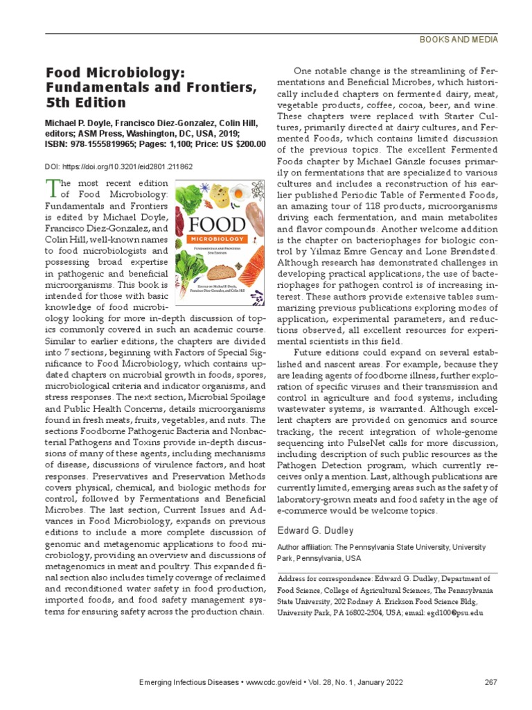 Food Microbiology: Fundamentals and Frontiers, 5th Edition | PDF ...