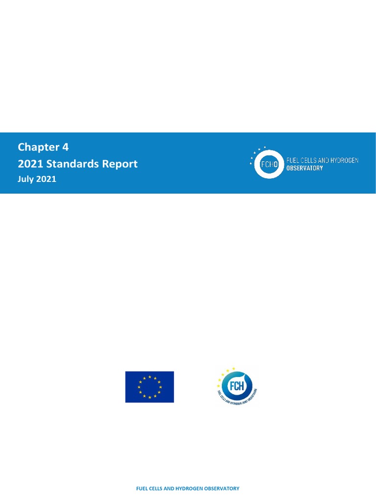 Chapter 4 Standards 2021 | PDF | Standardization | Fuel Cell