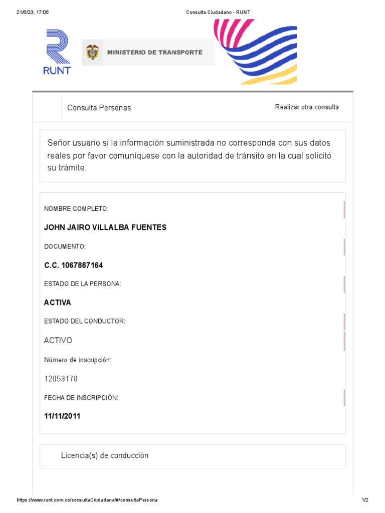 Paz y Salvo Runt | PDF